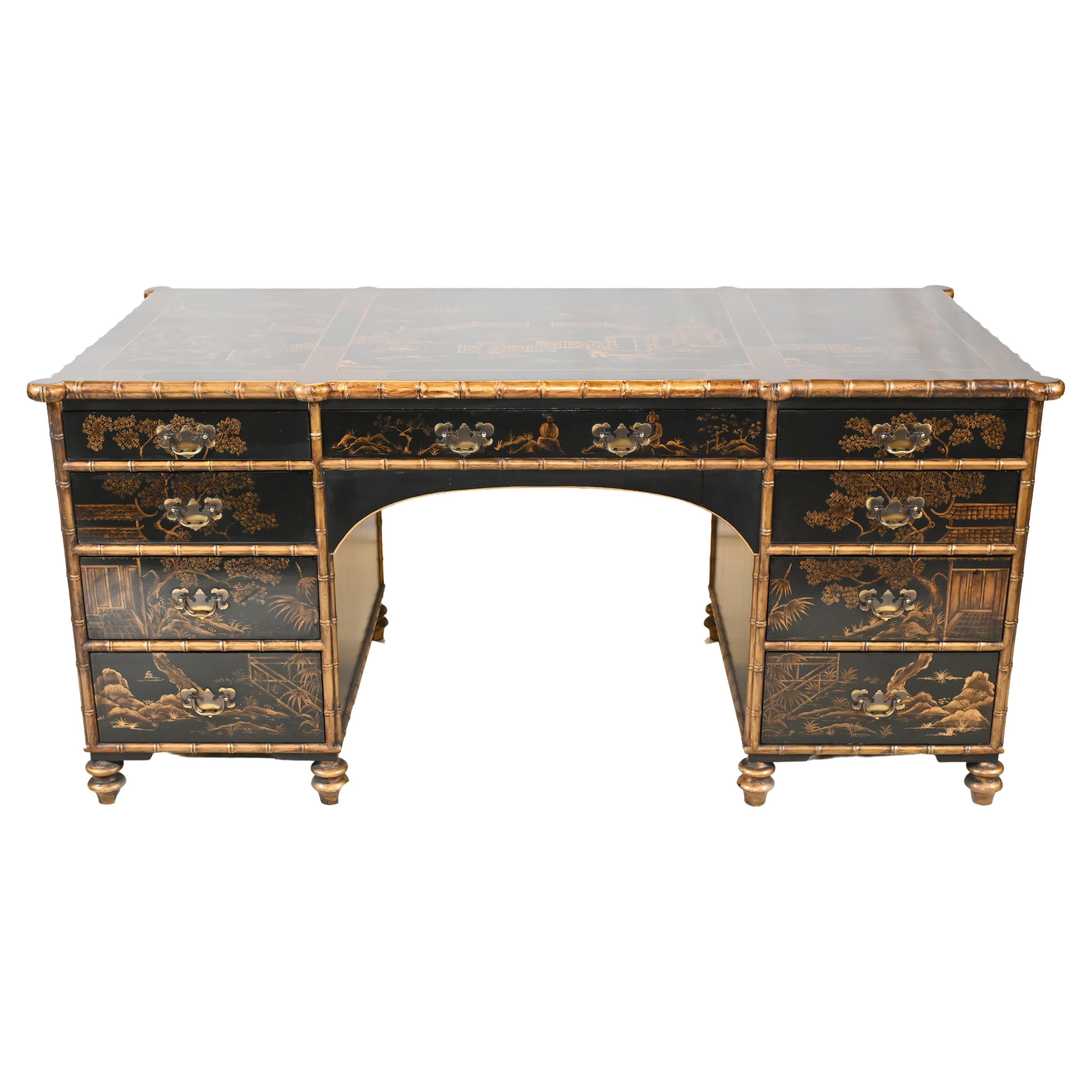 Vintage Henredon Chinoiserie desk at 1stDibs | henredon desk, henredon ...