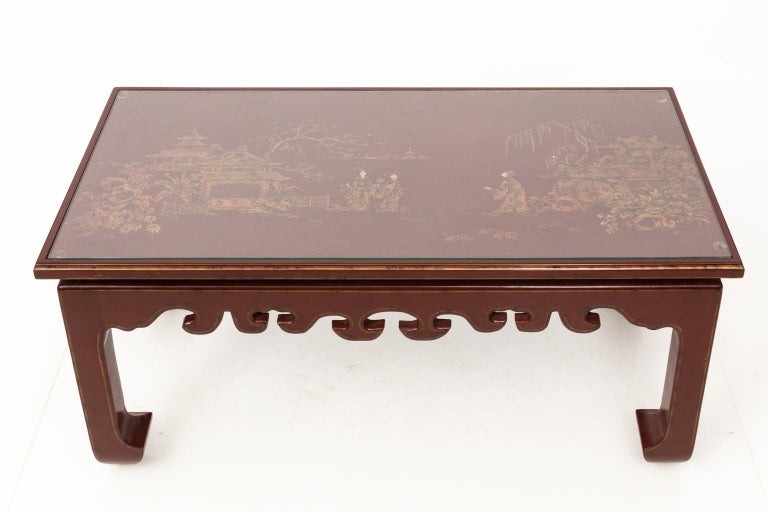 Chinese Lacquered Coffee Table For Sale at 1stDibs