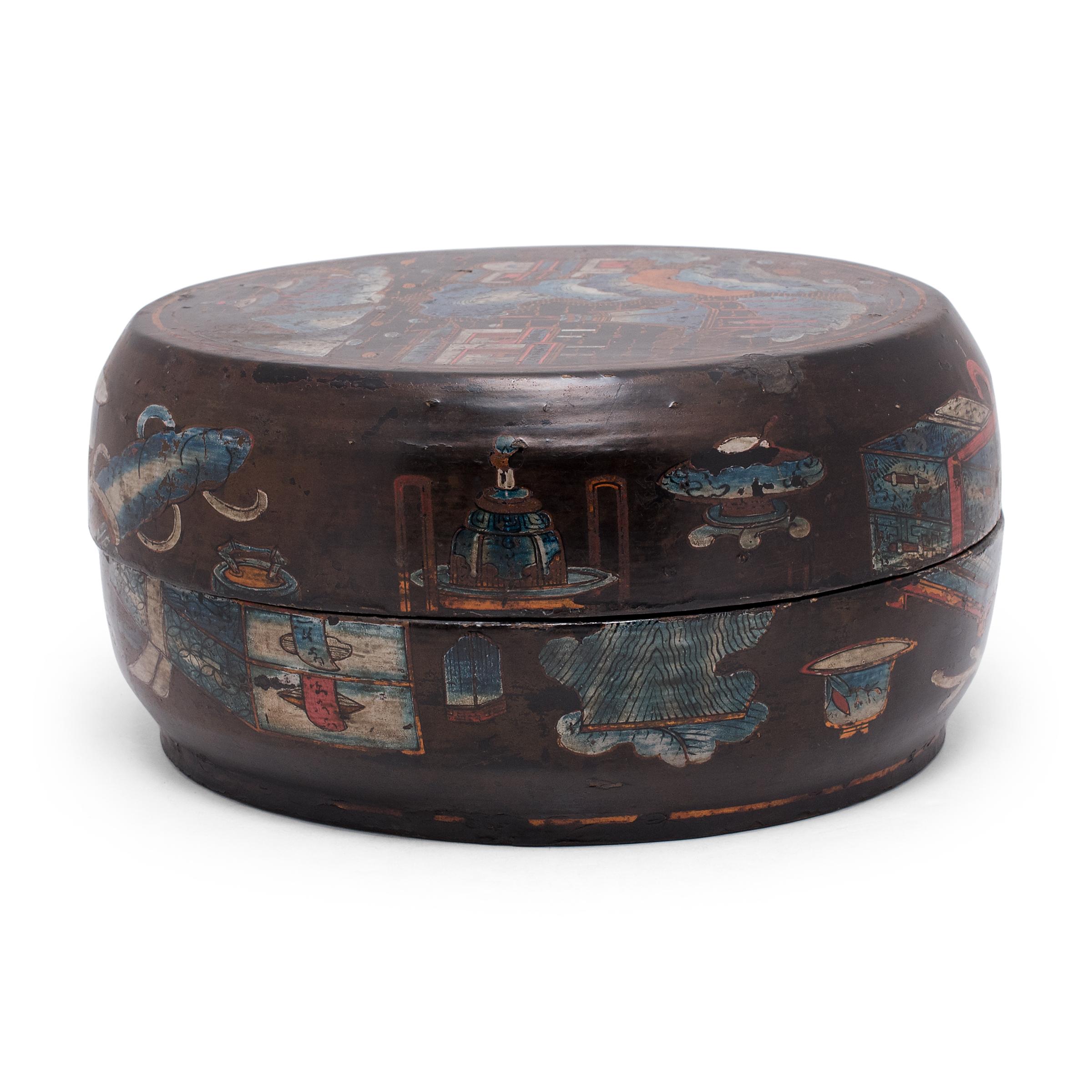 Chinese Lacquered Presentation Box, c. 1850 For Sale at 1stDibs