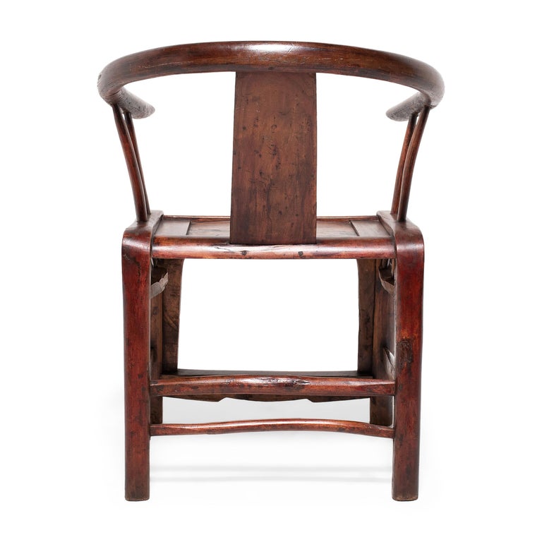 Chinese Lacquered Roundback Chair, c. 1850 For Sale at 1stDibs