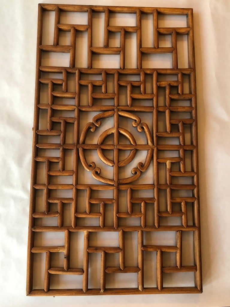 Chinese Lattice Fretwork Window Carved 19th Century at 1stDibs | window ...