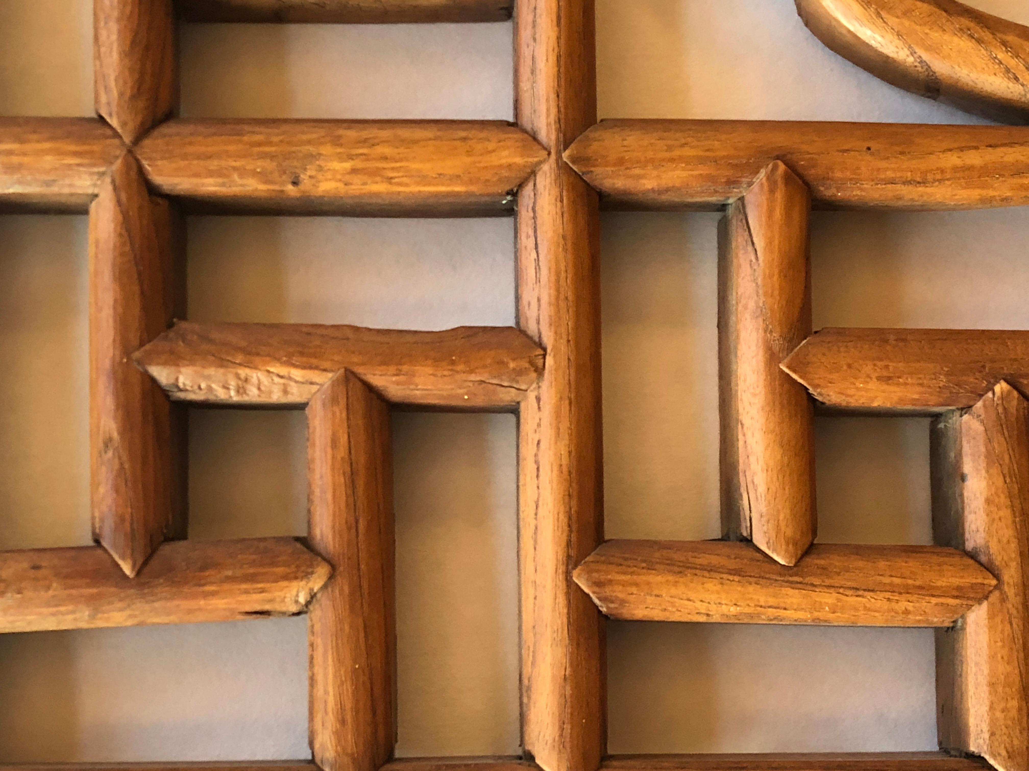 Chinese Lattice Fretwork Window Carved 19th Century at 1stDibs | window ...