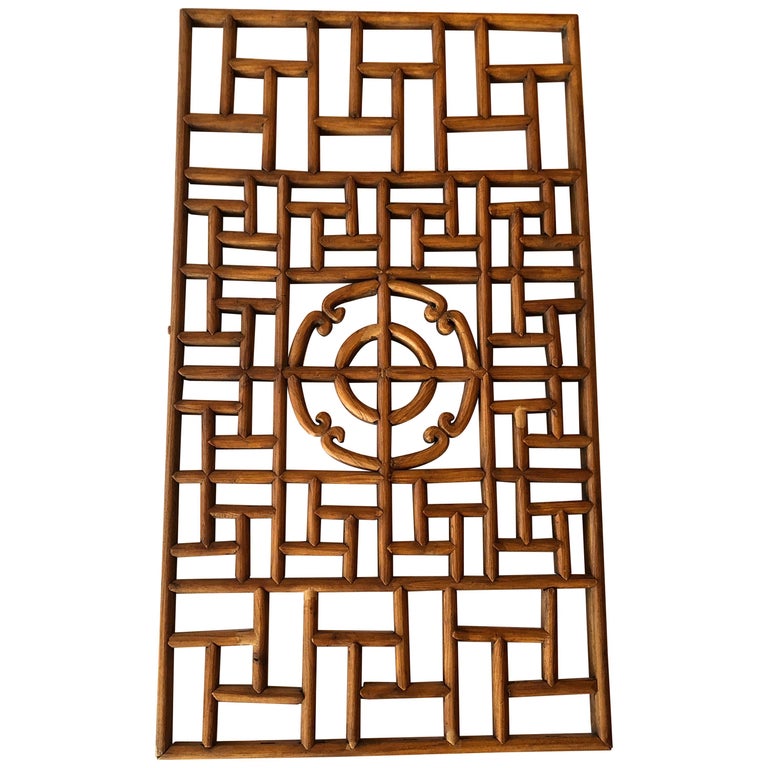 Chinese Lattice Fretwork Window Carved 19th Century at 1stDibs | window ...