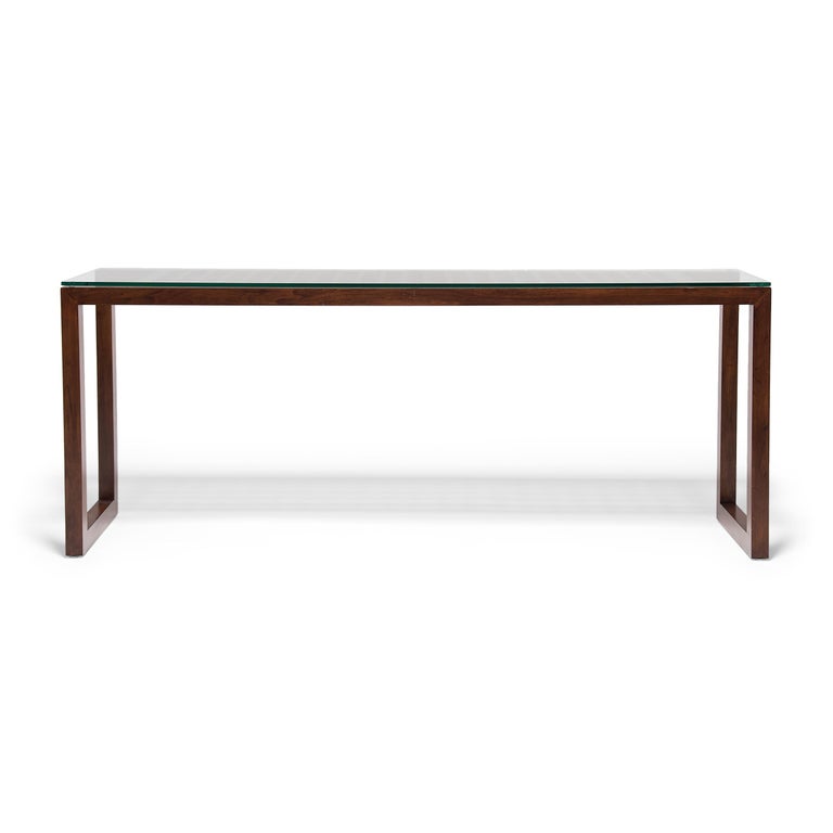 Chinese Lattice Top Waterfall Console Table at 1stDibs