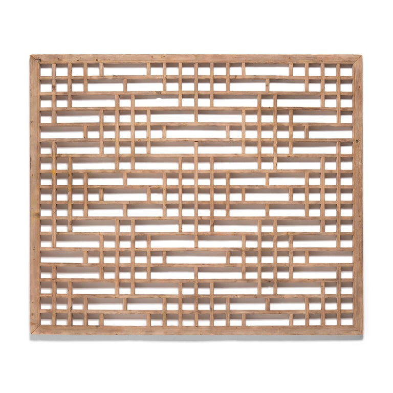 Chinese Lattice Window Panel, circa 1900 at 1stDibs