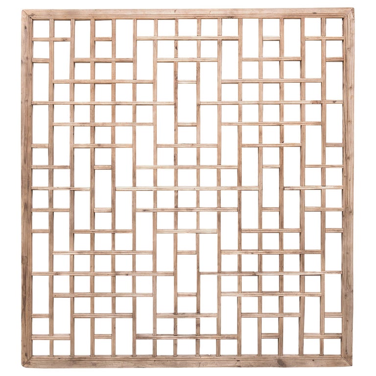 Chinese Lattice Window Panel, circa 1900 at 1stDibs | asian lattice ...