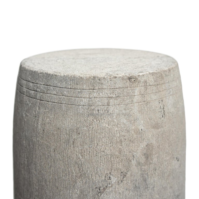Chinese Limestone Drum For Sale at 1stDibs