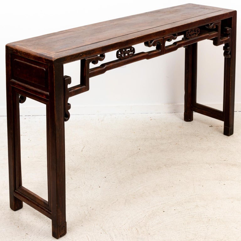 Chinese Long Altar Table Console For Sale at 1stDibs