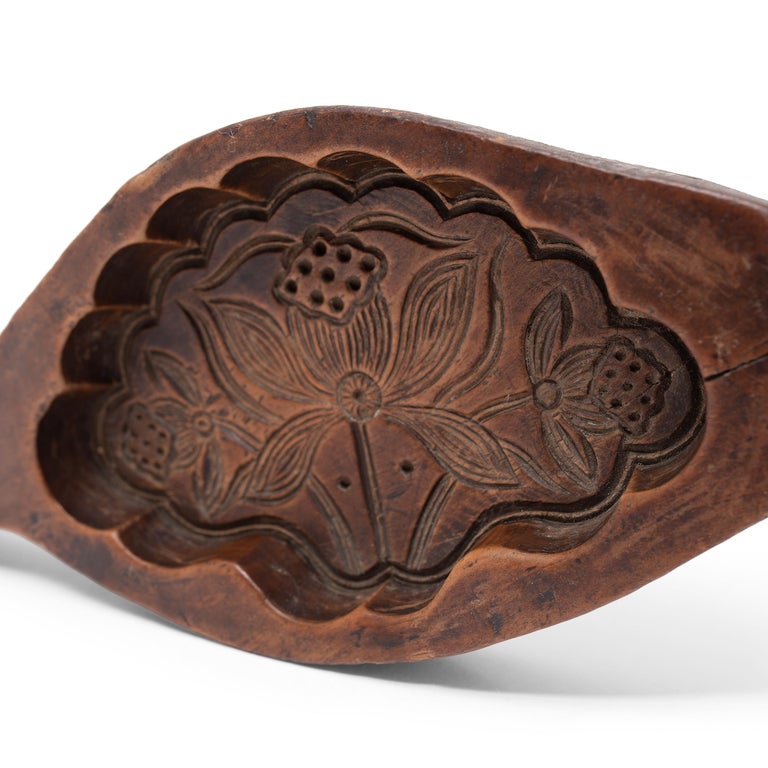 Chinese Lotus Mooncake Press, c. 1850 For Sale at 1stDibs
