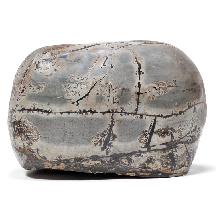 Chinese Meditation Painting Stone at 1stDibs