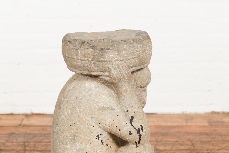 Chinese Ming Dynasty 17th Century Hand Carved Stone Monkey Temple ...