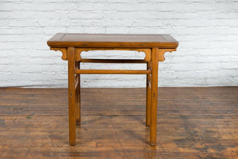 Chinese Ming Dynasty Style 19th Century Wine Console Table with Carved ...