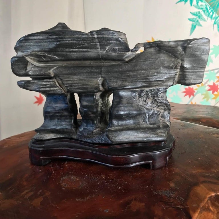 Chinese Natural Viewing Stone Scholar Rock Old Shanghai collection at ...