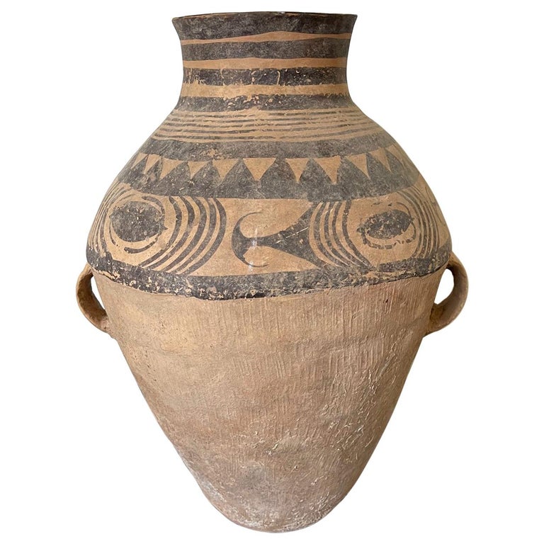 Chinese Neolithic Painted Pottery Jar at 1stDibs