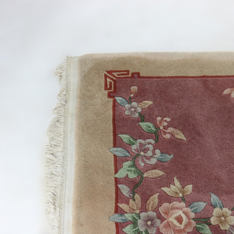 Chinese Nichols Oriental Throw Rug, circa 1920 For Sale at 1stDibs