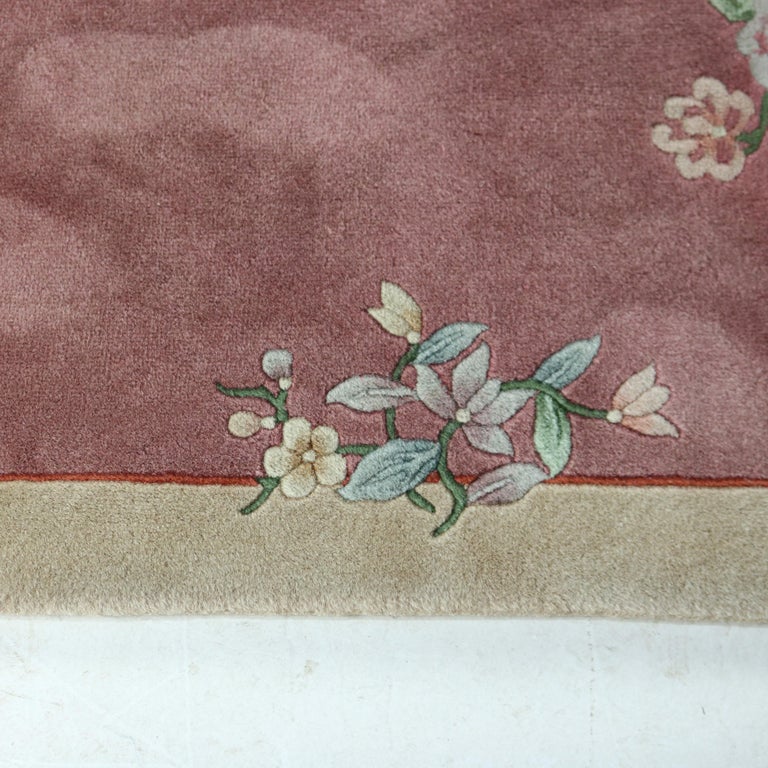 Chinese Nichols Oriental Throw Rug, circa 1920 For Sale at 1stDibs