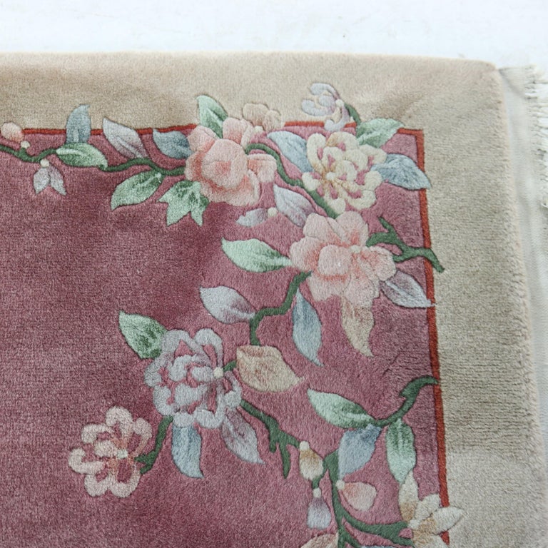 Chinese Nichols Oriental Throw Rug, circa 1920 For Sale at 1stDibs