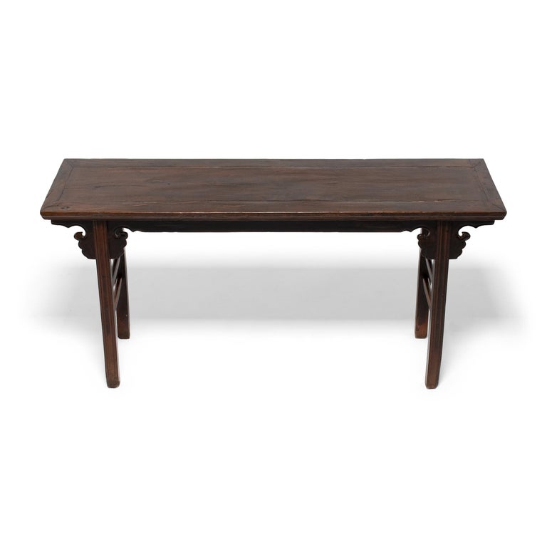 Chinese Offering Table with Ruyi Spandrels, C. 1900 For Sale at 1stDibs