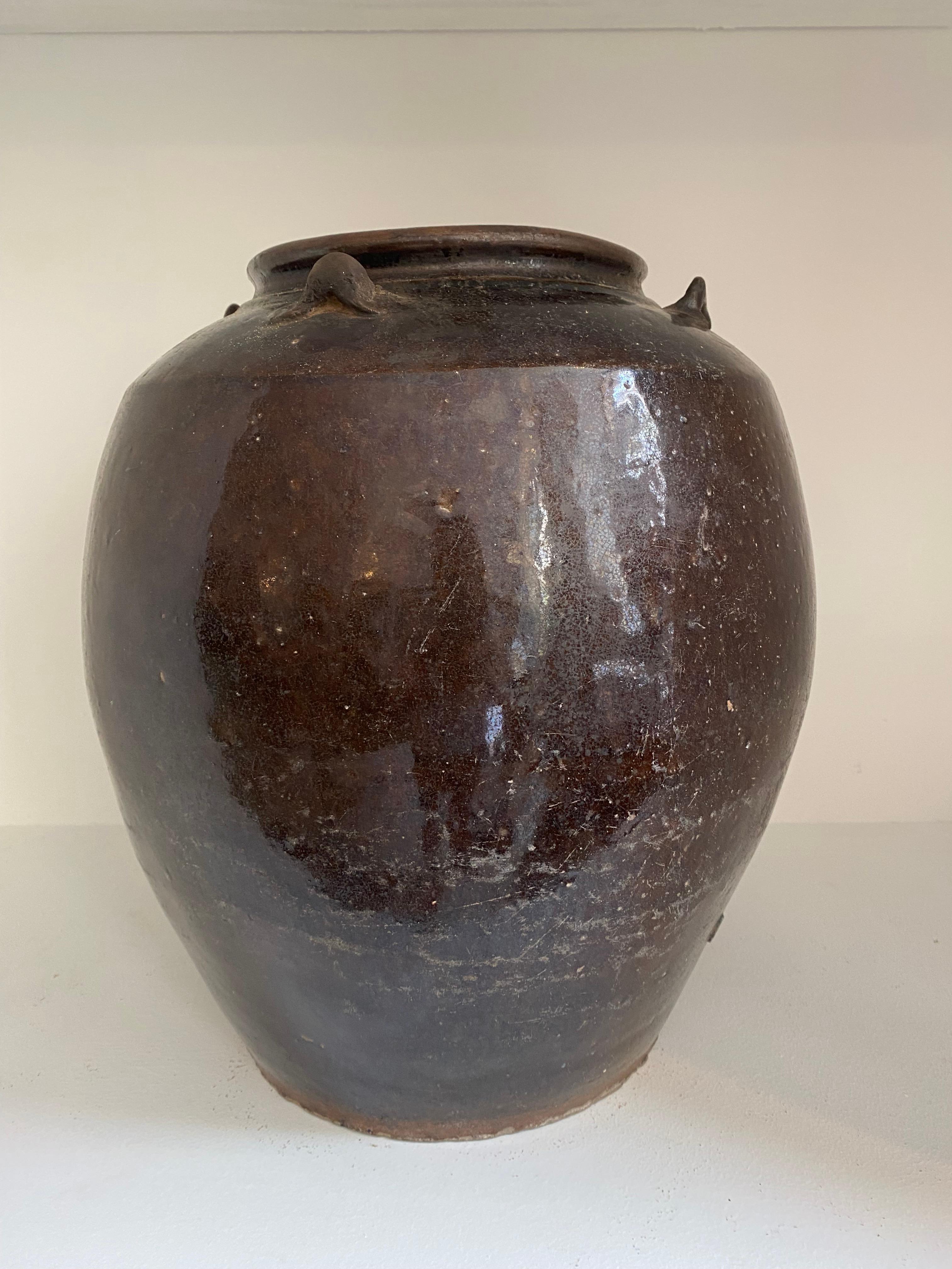 Chinese oil jar from For Sale at 1stDibs