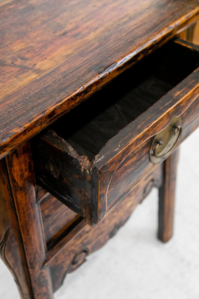 Chinese One Drawer Table For Sale at 1stDibs