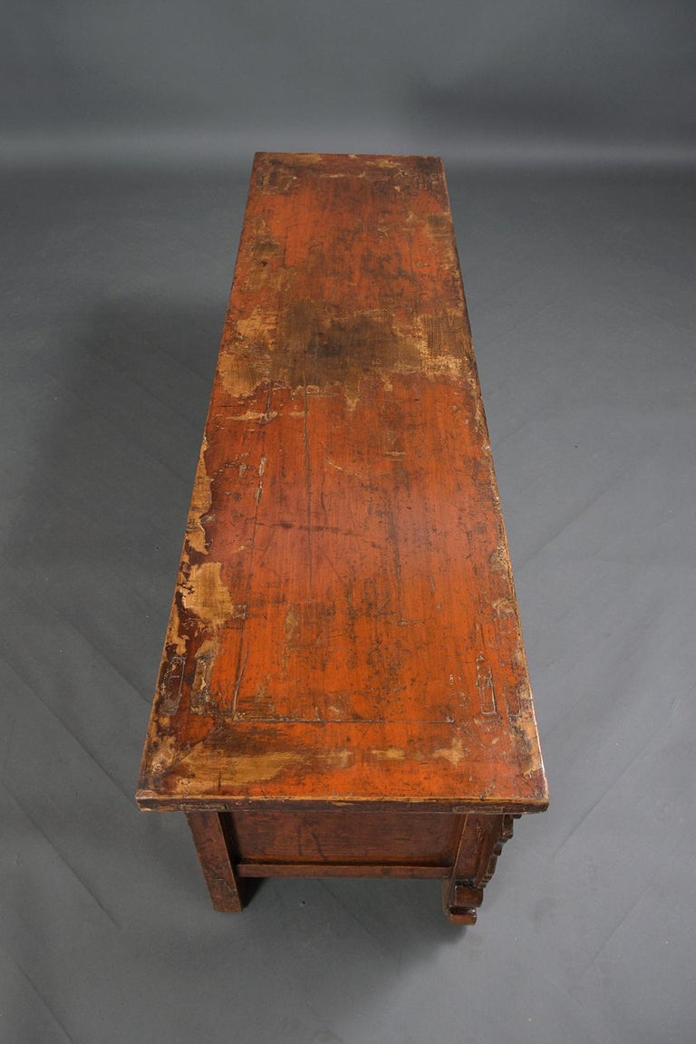Chinese Teak Cabinet For Sale at 1stDibs | hand painted chinese cabinet