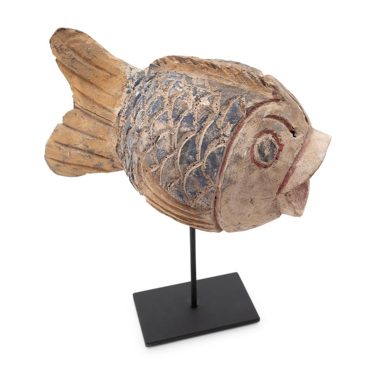 Chinese Painted Lucky Fish For Sale at 1stDibs