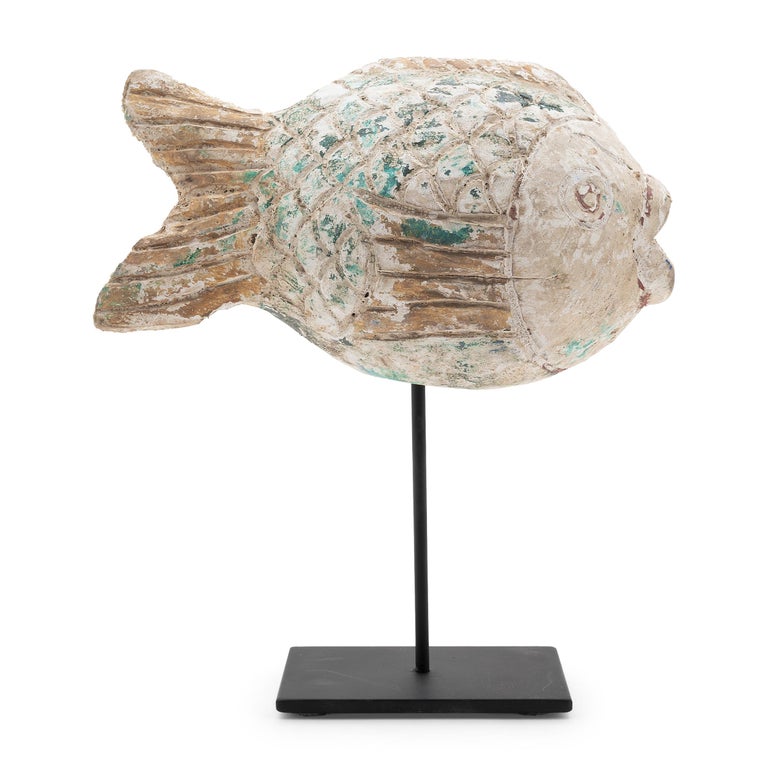 Chinese Painted Lucky Fish For Sale at 1stDibs