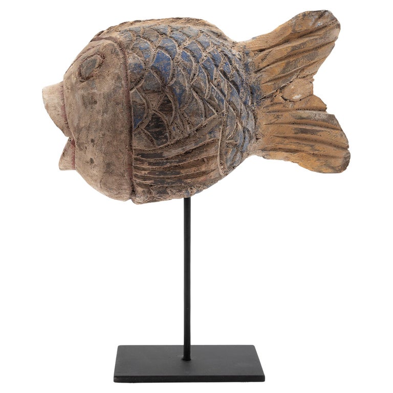 Chinese Painted Lucky Fish For Sale at 1stDibs
