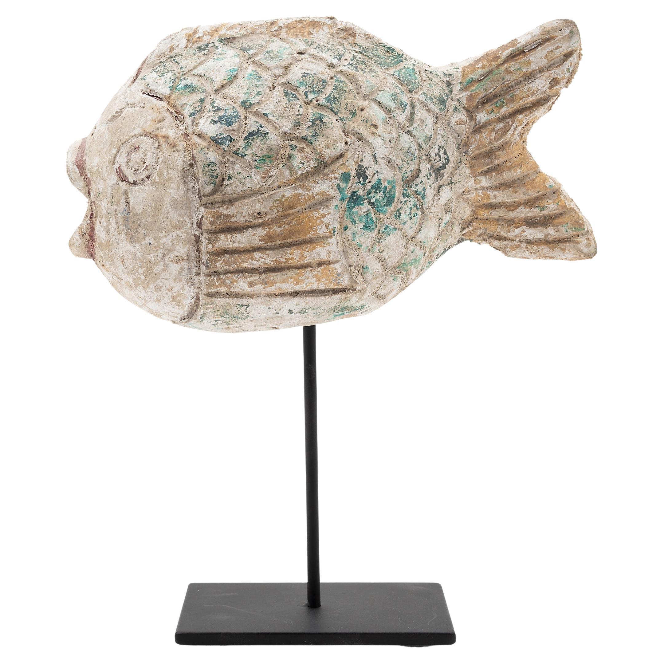 Chinese Painted Lucky Fish For Sale at 1stDibs