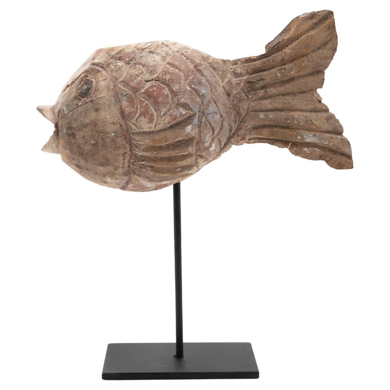 Chinese Painted Lucky Fish For Sale at 1stDibs