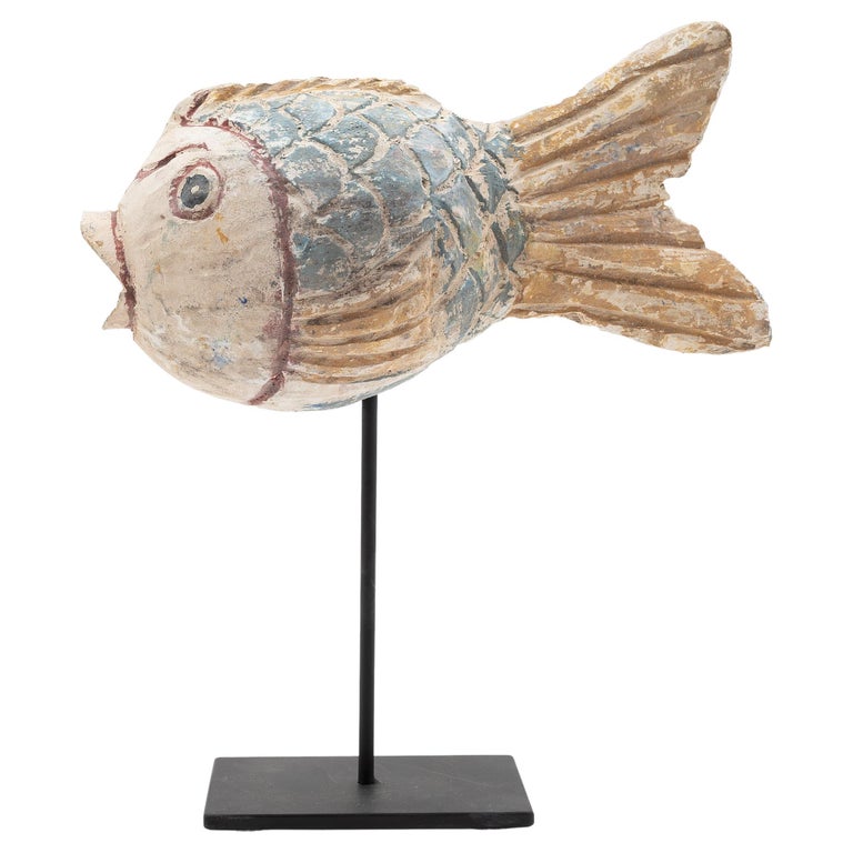 Chinese Painted Lucky Fish For Sale at 1stDibs