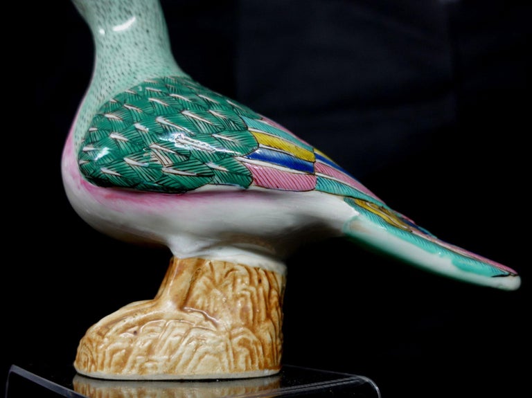 Chinese Pair of Famille Rose Porcelain Doves 'Birds', Ric.00035 For ...