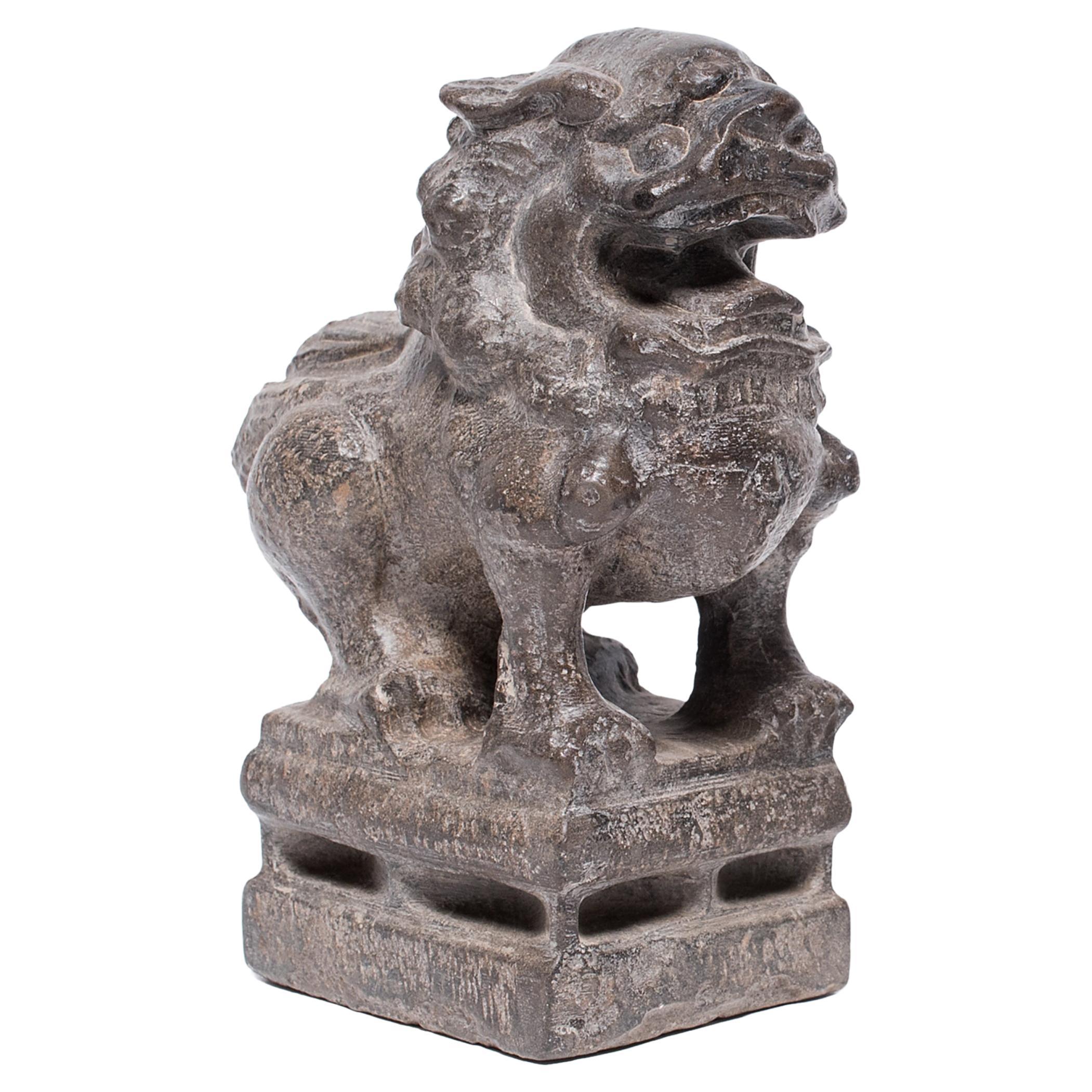 Chinese Petite Fu Lion Guardian For Sale at 1stDibs