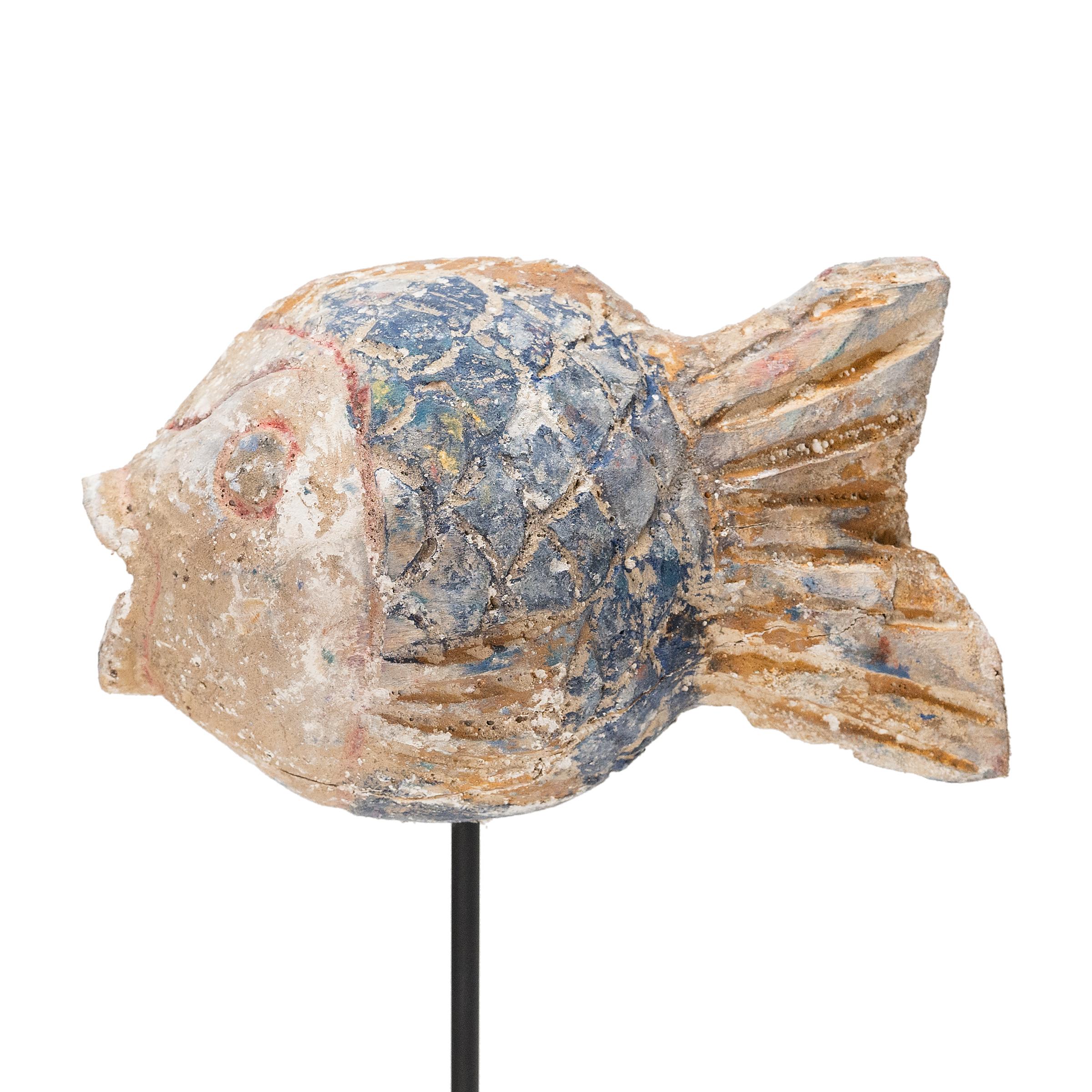 Chinese Polychrome Lucky Fish For Sale at 1stDibs