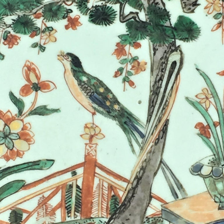 Chinese Porcelain Famille Verte Small Dish For Sale at 1stDibs