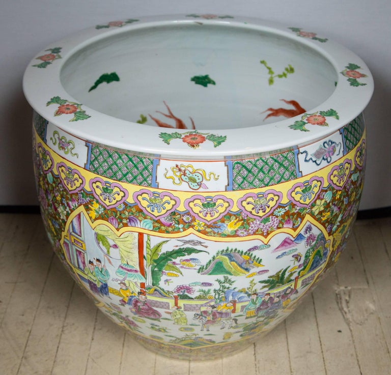 Chinese Porcelain Fish Bowl at 1stDibs
