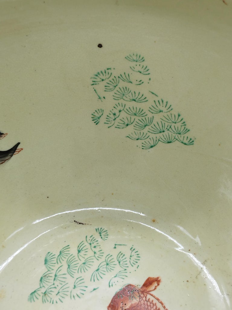 Chinese Porcelain Fish Bowl or Planter with Oriental Decorations, China ...