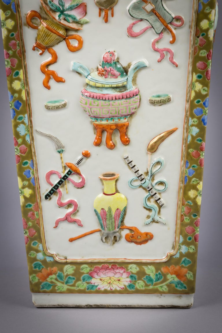 Chinese Porcelain Mandarin Pallet Vase, circa 1860 For Sale at 1stDibs ...