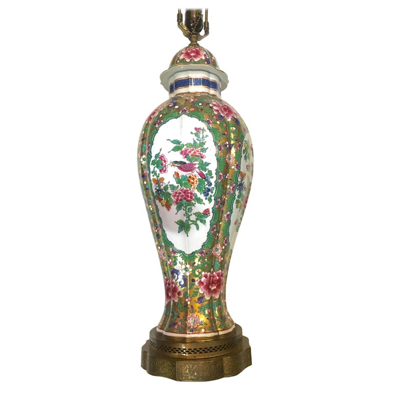 Chinese Porcelain Table Lamp For Sale at 1stDibs