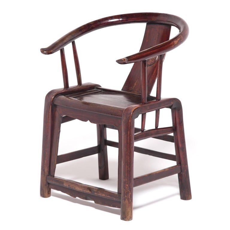 Chinese Provincial Round Back Chair, circa 1850 at 1stDibs