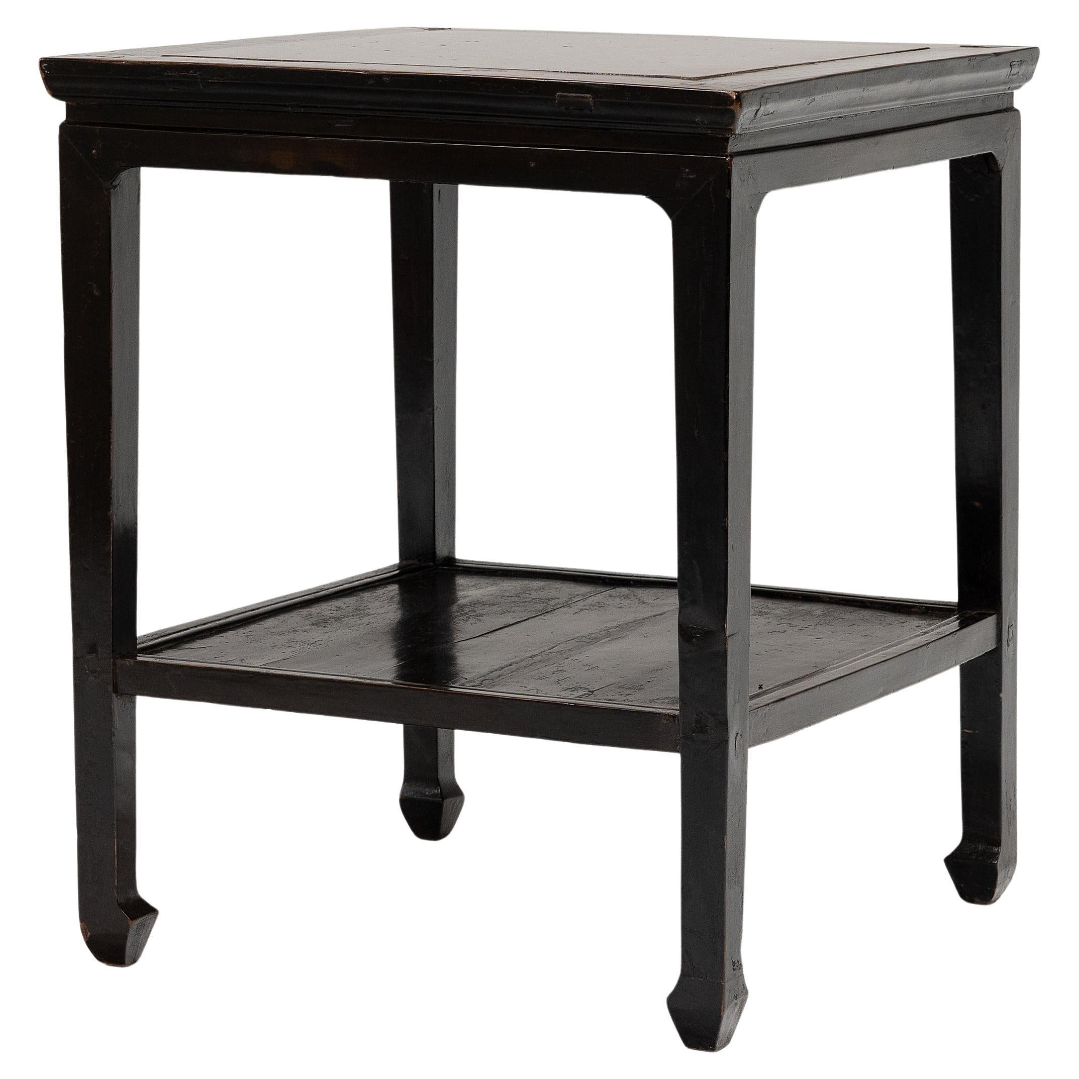 Chinese Puddingstone Top Side Table, c. 1900 For Sale at 1stDibs