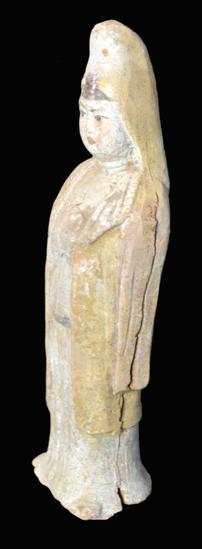 Chinese Qing Dynasty 19th Century Small Hand-Painted Terracotta ...