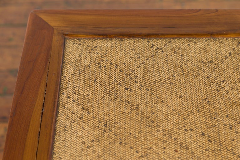 Chinese Qing Dynasty 19th Century Stool with Woven Rattan Top and ...