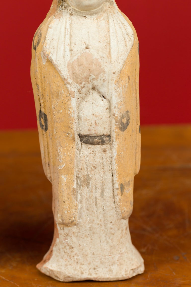 Chinese Qing Dynasty 19th Century Terracotta Priestess with Original ...