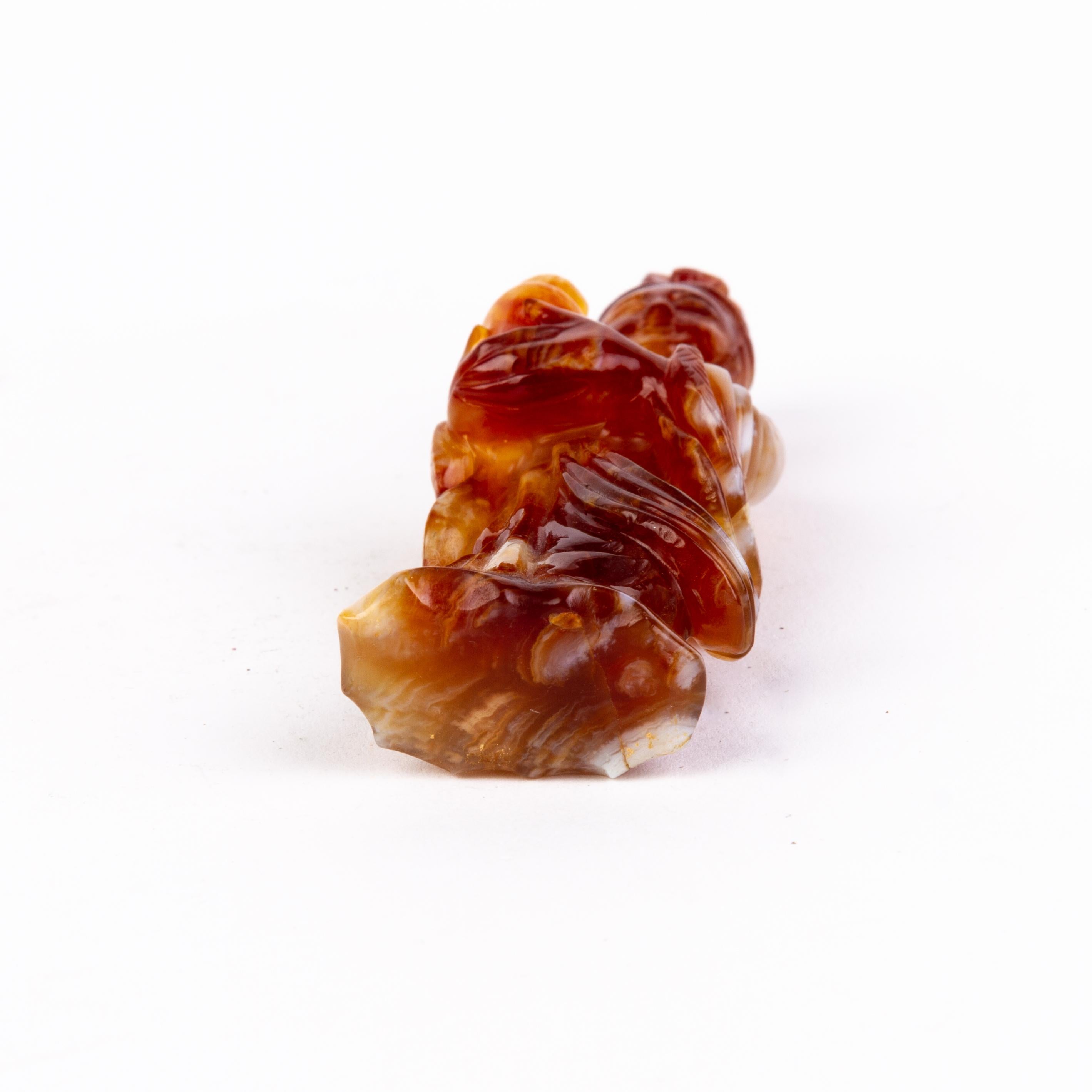 Chinese Qing Dynasty Carved Russet Jade Quanyin Sculpture 19th Century ...