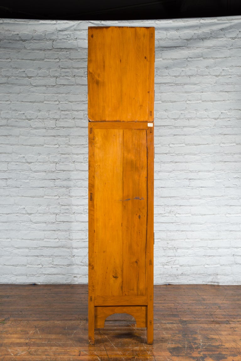 Chinese Qing Dynasty Period Wooden Compound Cabinet with Doors and ...