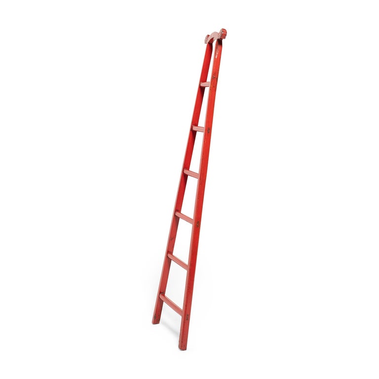 Chinese Red Lacquer Cloud Ladder, c. 1900 For Sale at 1stDibs