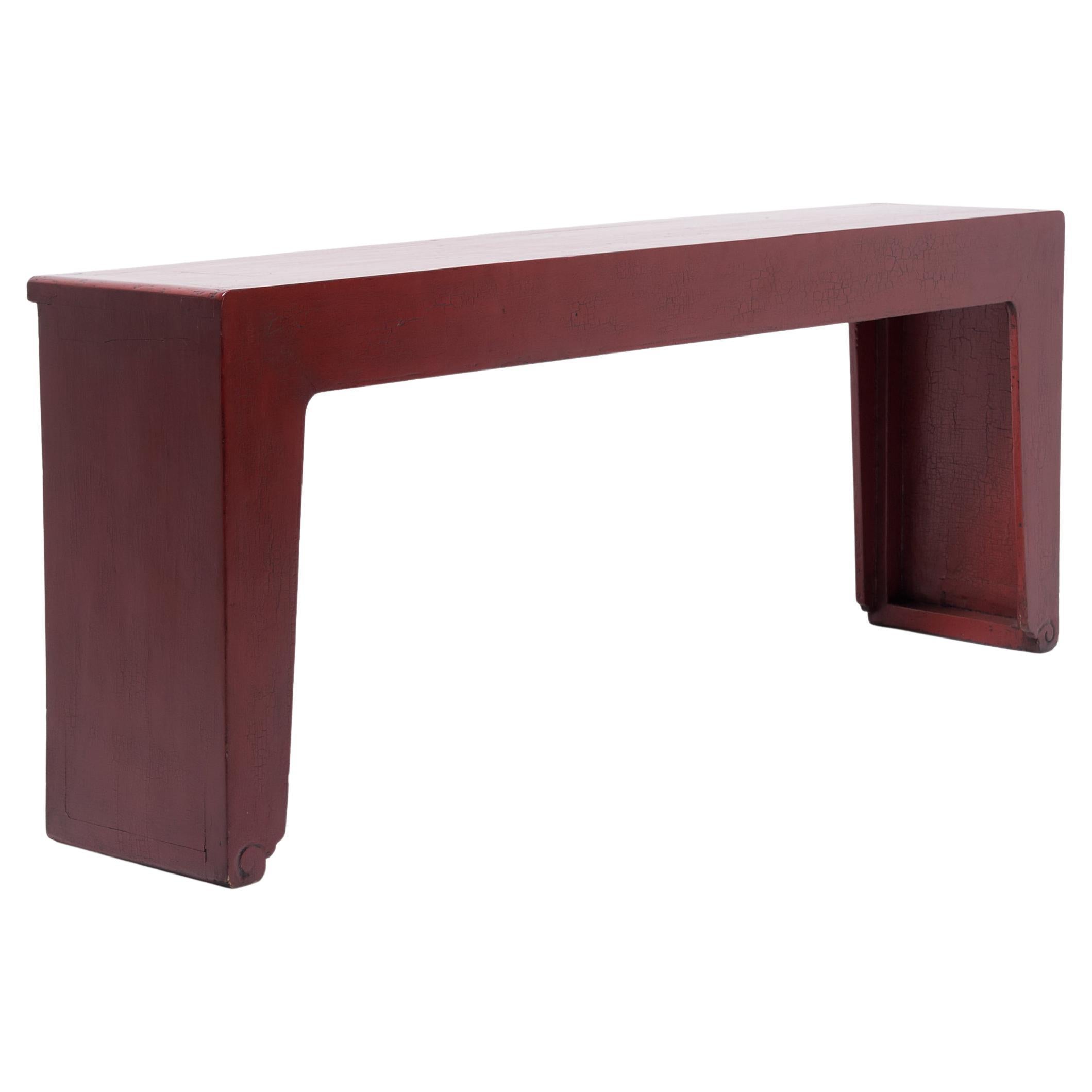 Chinese Carved Teak Wood Console or Sofa Table Circa 1900 For Sale at ...