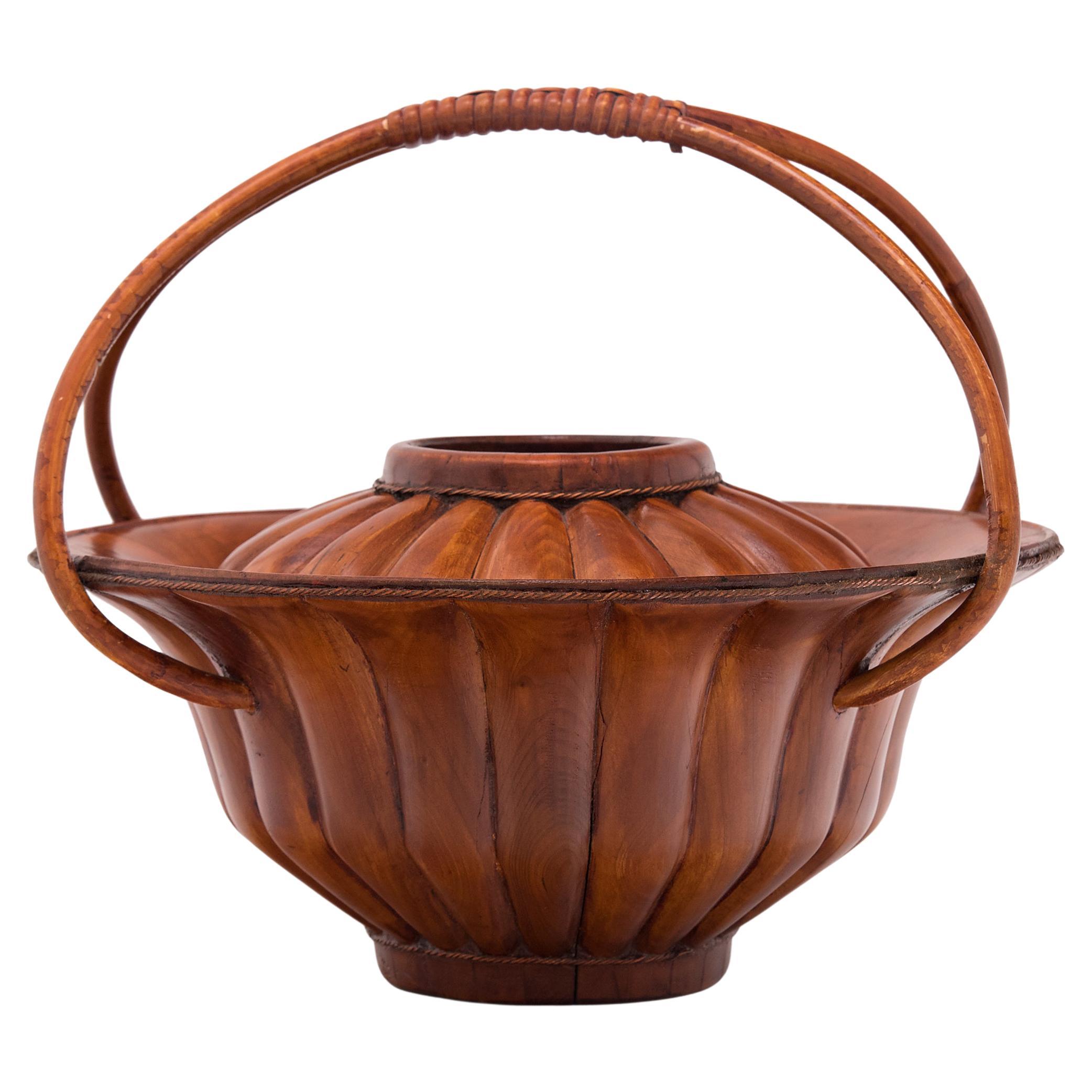 Chinese Ridged Carrying Box, c. 1900 at 1stDibs