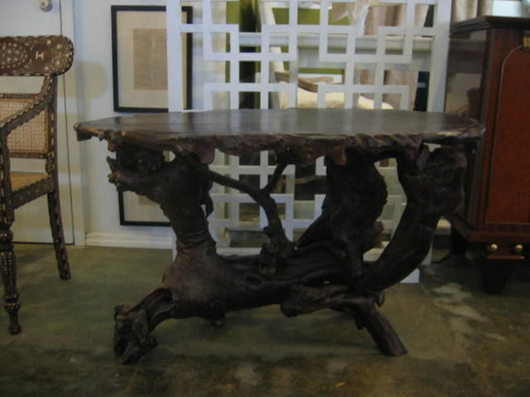Chinese Root Carved Table For Sale at 1stDibs | root carving tea table